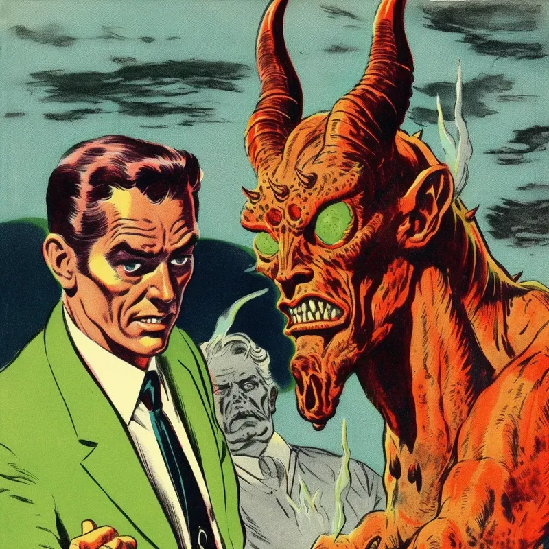 Vintage Pulp Horror Posters Midjourney Prompt | PromptBase