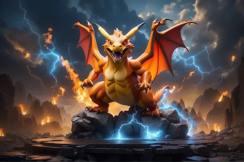 Legendary Pokémon Spirits With Lightning Leonardo Ai Prompt | PromptBase