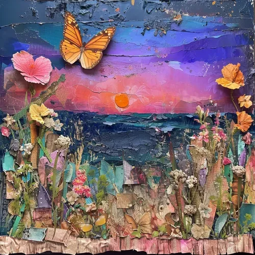 Custom Torn Paper Collages App | PromptBase