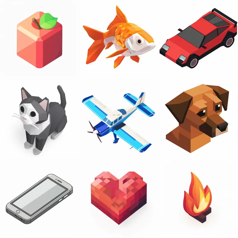Isometric Unicode Icon Kit Midjourney Prompt | PromptBase