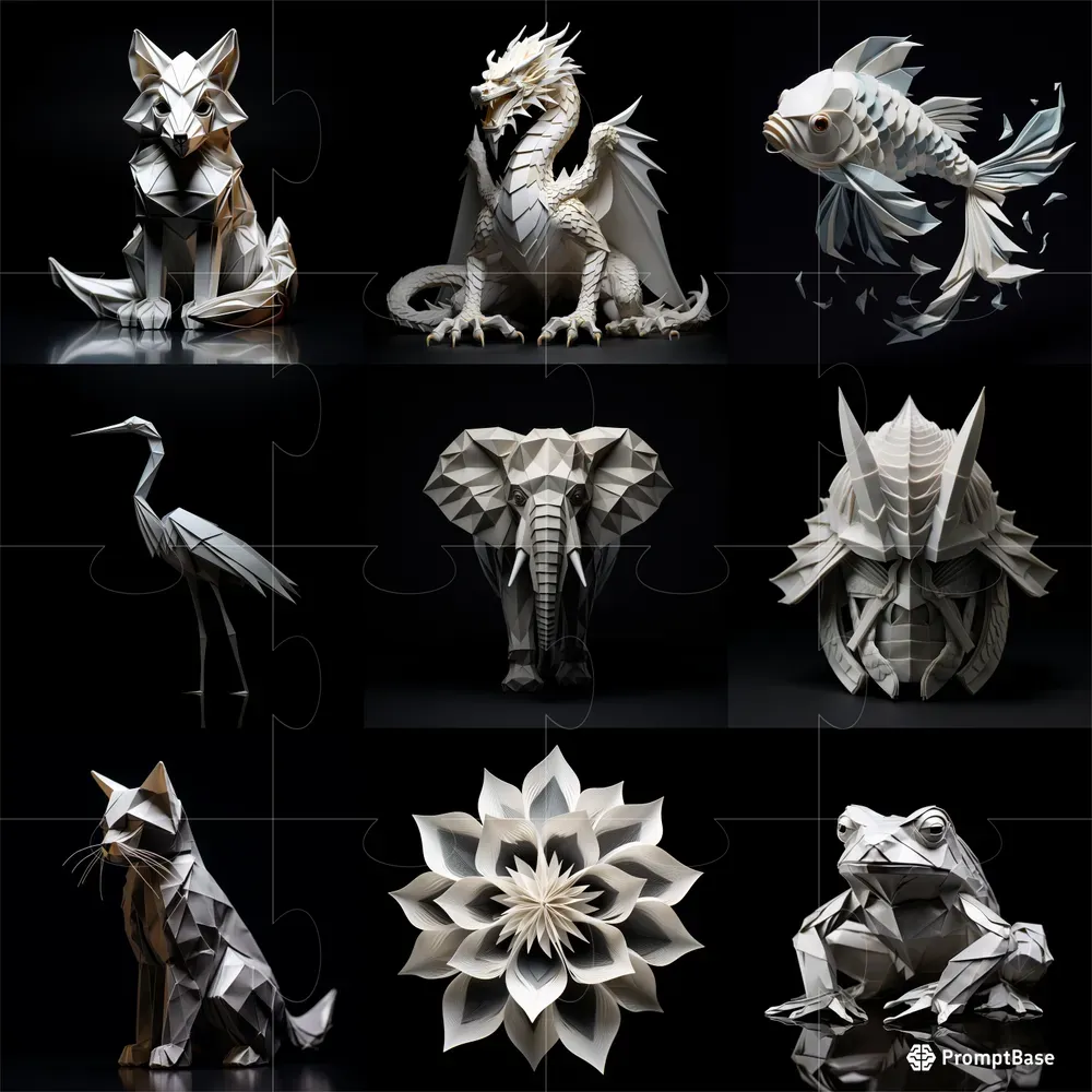 Japanese Origami Art Midjourney Prompt | PromptBase