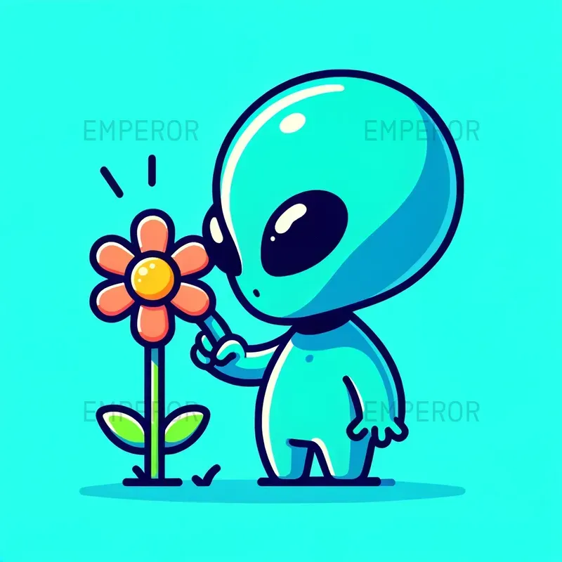 Vibrant 2D Fun Cartoon Icons DALL·E Prompt | PromptBase