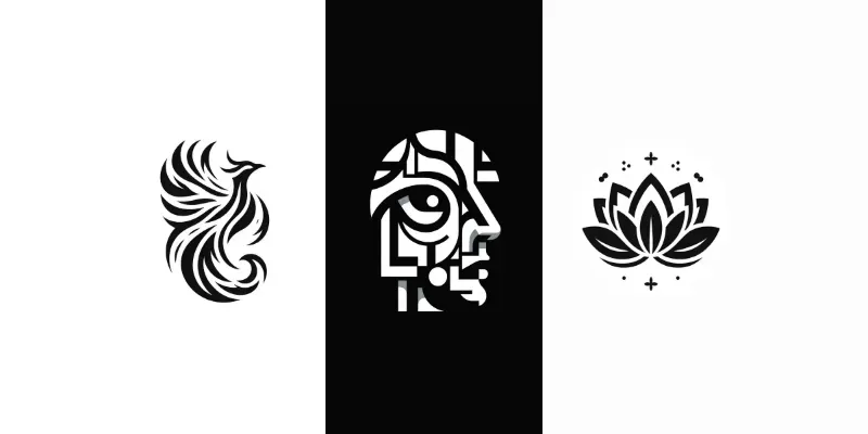 Monochrome Elegance Logos DALL·E Prompt | PromptBase