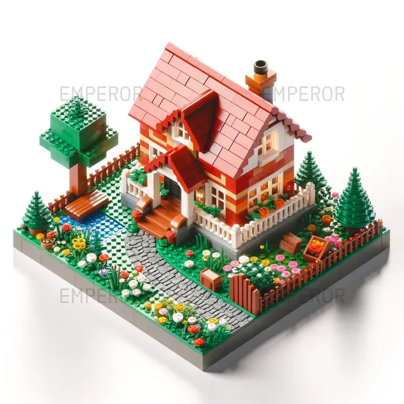 Lego Isometric Haven DALL·E Prompt | PromptBase