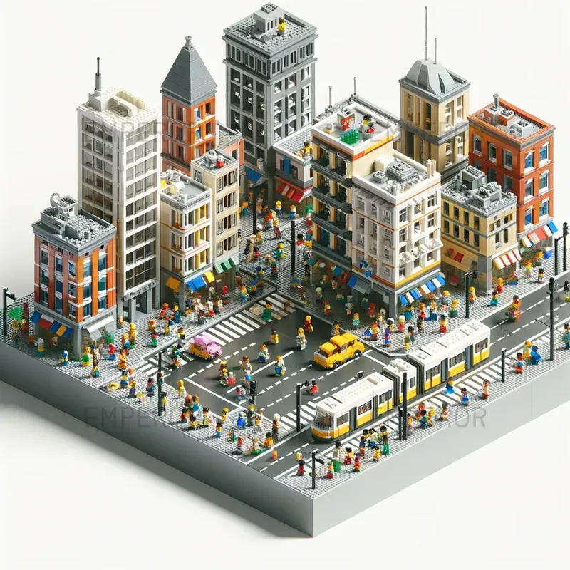 Lego Isometric Haven DALL·E Prompt | PromptBase