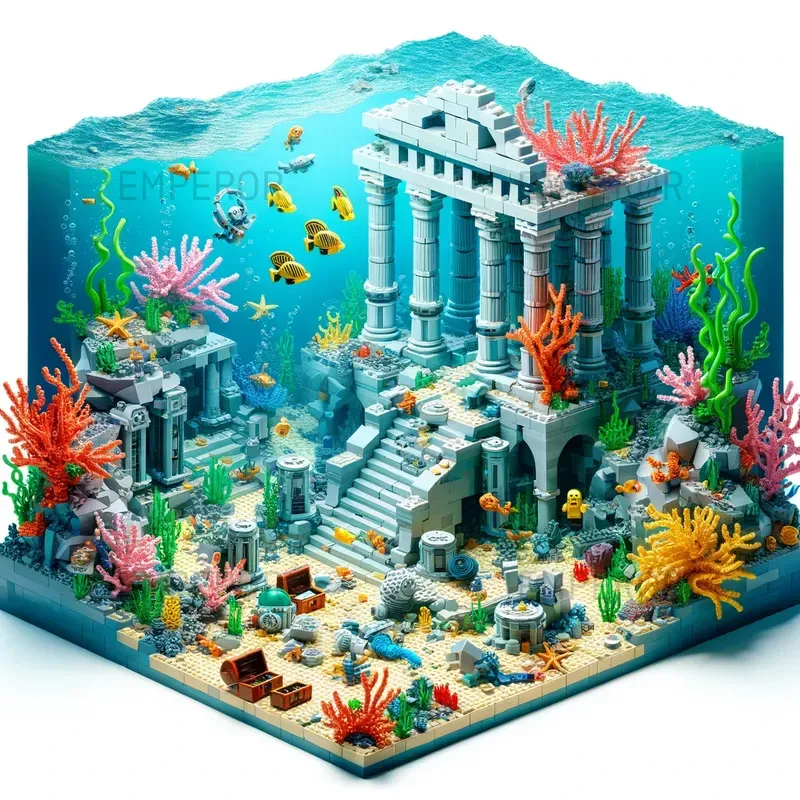 Lego Isometric Haven DALL·E Prompt | PromptBase