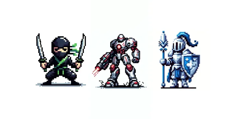 Pixel Power Icon DALL·E Prompt | PromptBase