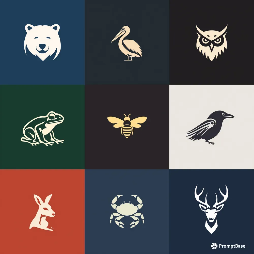 Simple Single Coloured App Logos Midjourney Prompt | PromptBase