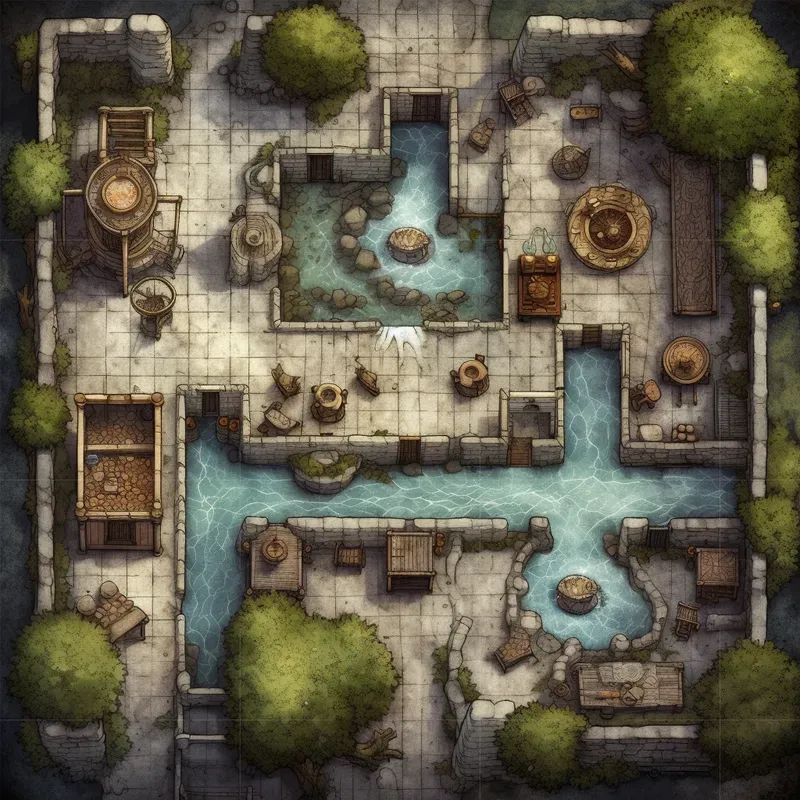 Fast RPG Tabletop Maps Midjourney Prompt | PromptBase