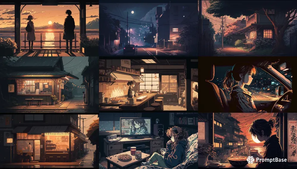 Anime Banners Backgrounds Midjourney Prompt | PromptBase