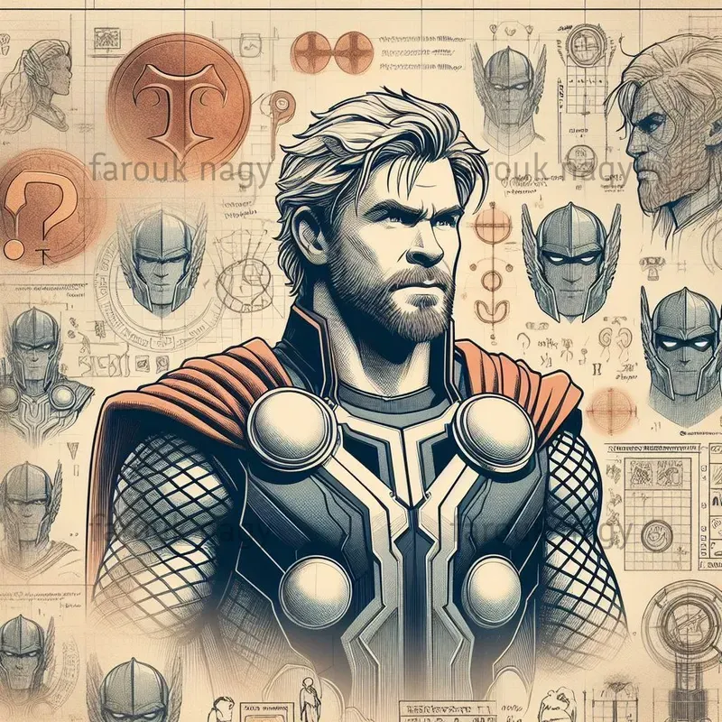 Dc Character Sketches DALL·E Prompt | PromptBase