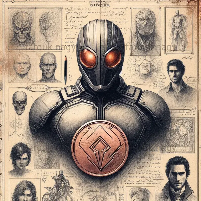 Dc Character Sketches DALL·E Prompt | PromptBase