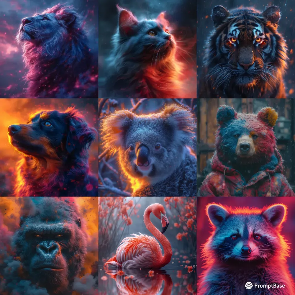 Hyper Realistic Animals Midjourney Prompt | PromptBase