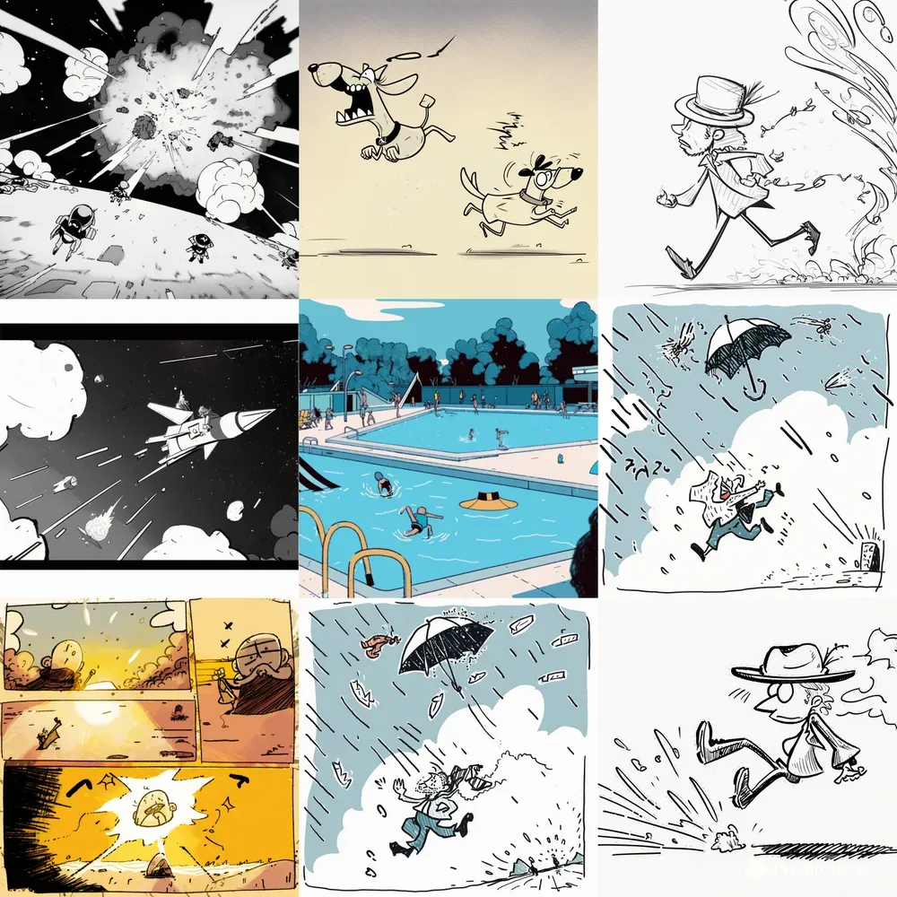 Typical Simple Cartoons With Humour Midjourney Prompt | PromptBase