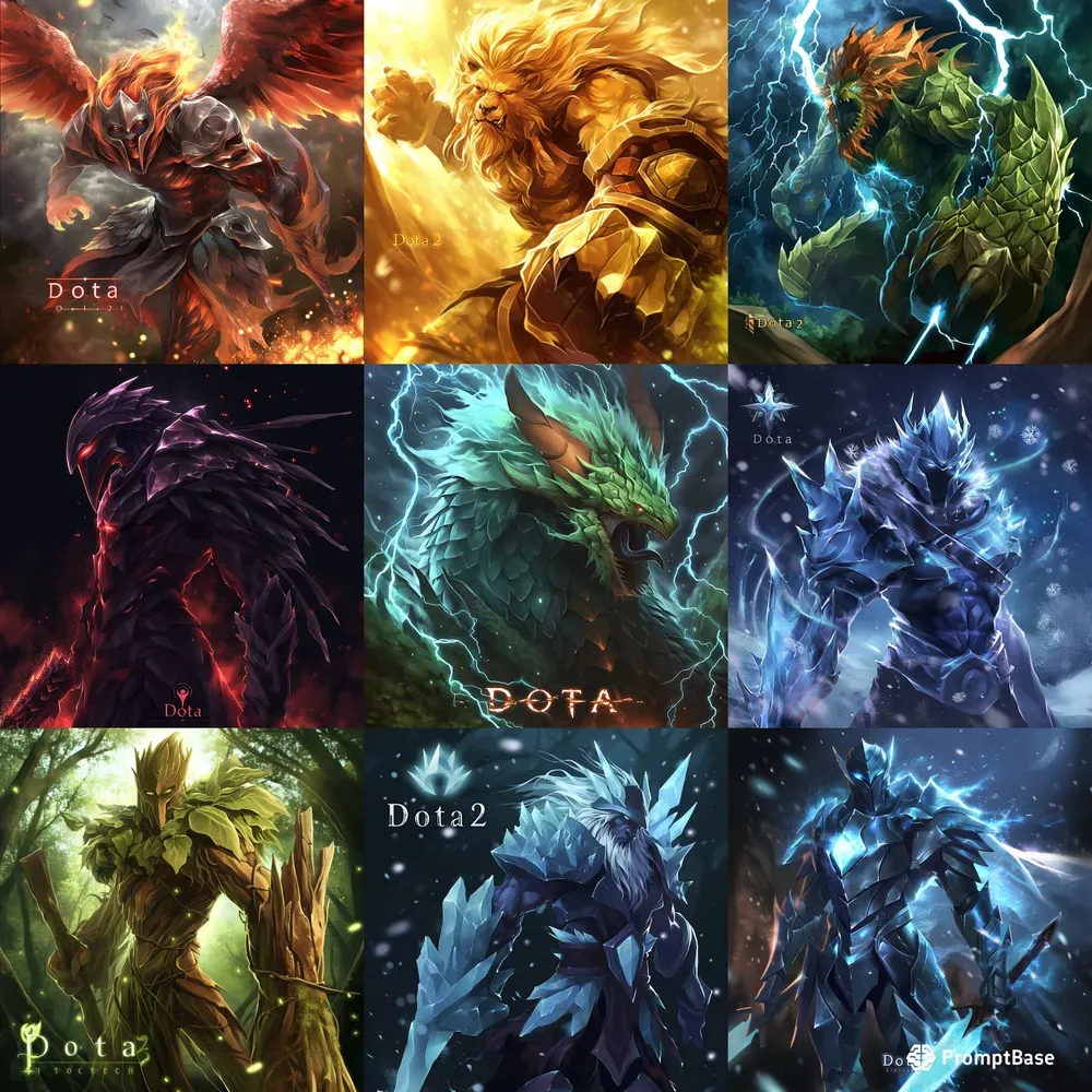 Dota Character 3D Designs Midjourney Prompt | PromptBase
