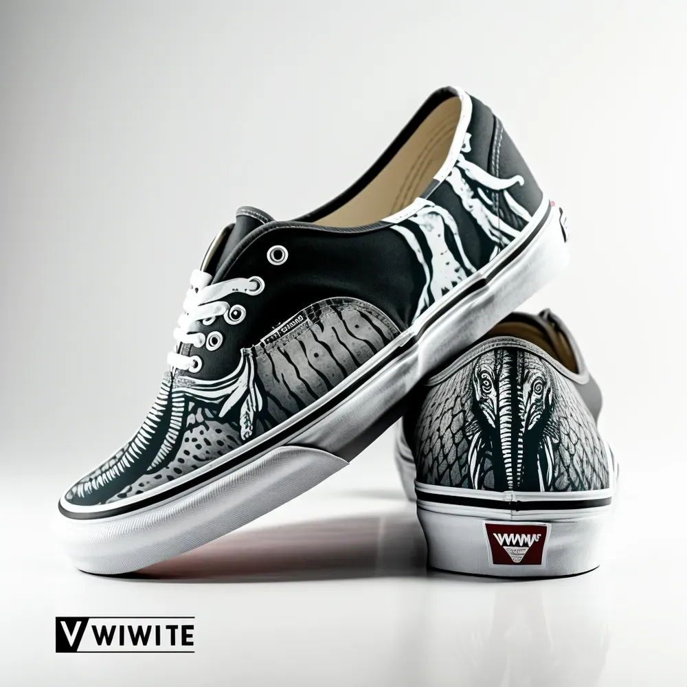 Custom Painted Vans Shoe Designs Midjourney Prompt | PromptBase