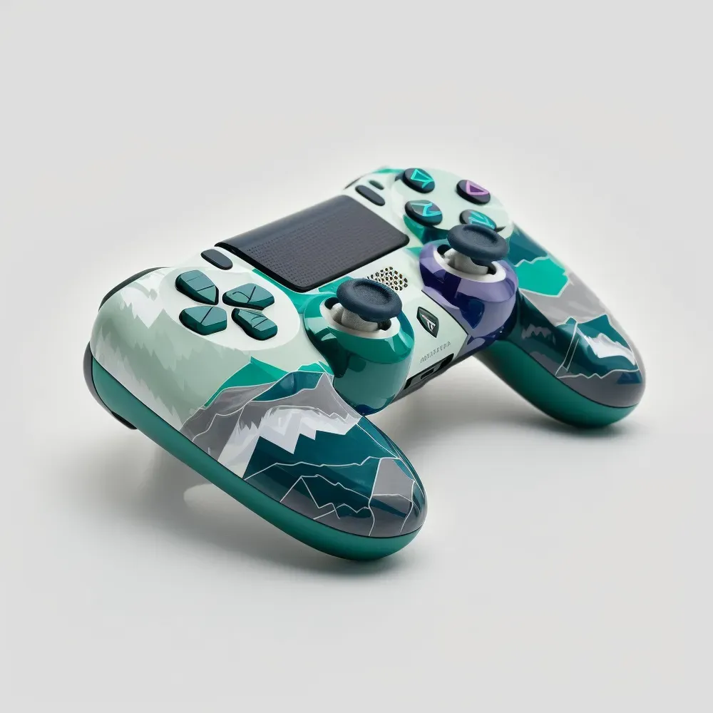 Custom Painted Gaming Controller Designs Midjourney Prompt | PromptBase