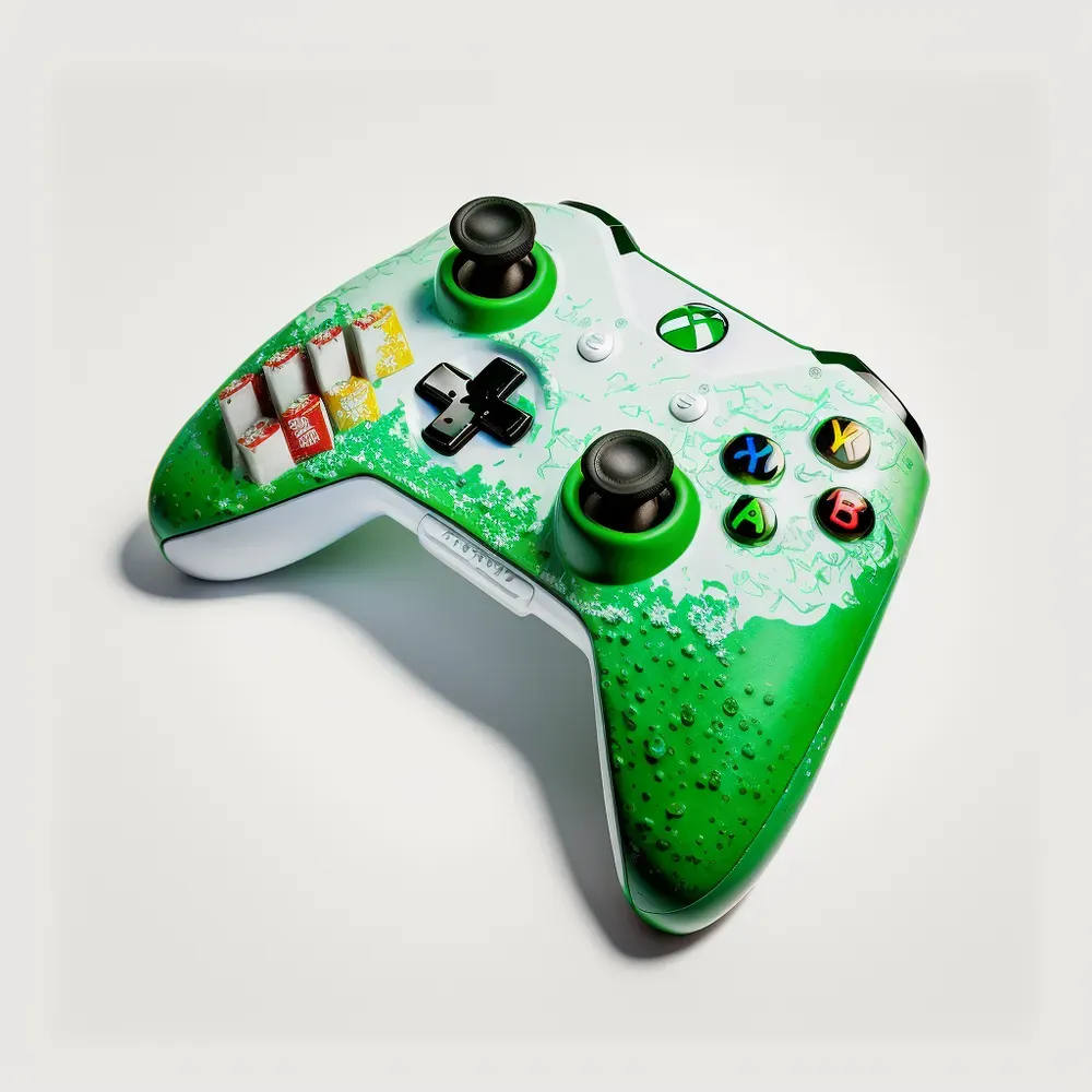 Custom Painted Gaming Controller Designs Midjourney Prompt | PromptBase