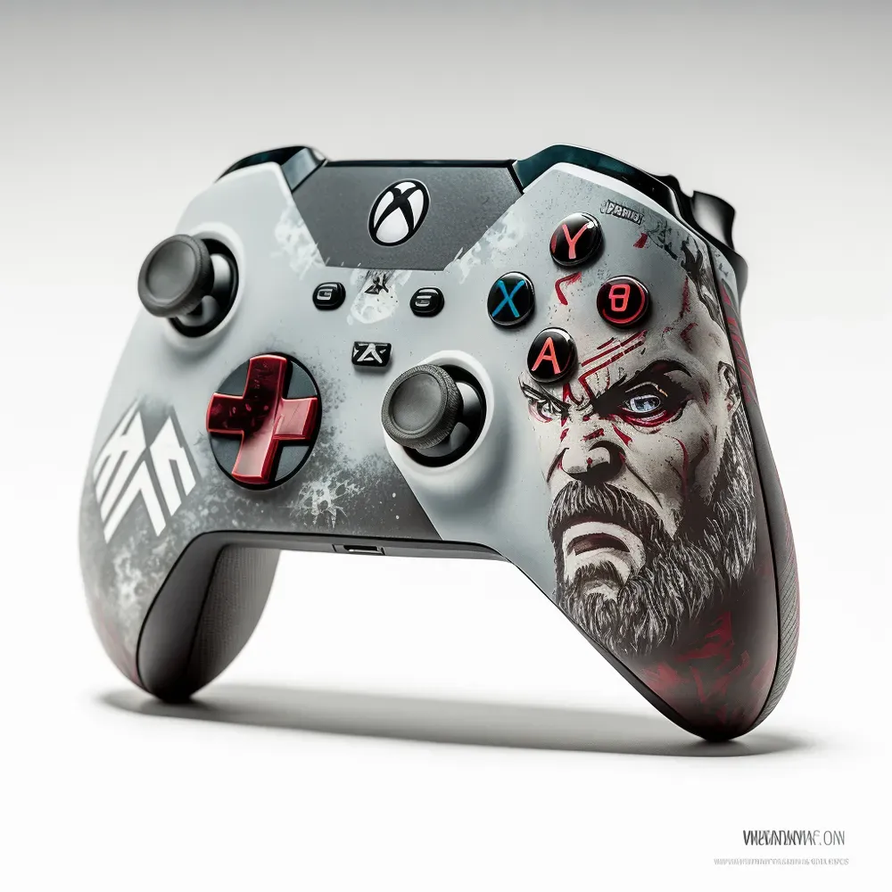 Custom Painted Gaming Controller Designs Midjourney Prompt | PromptBase