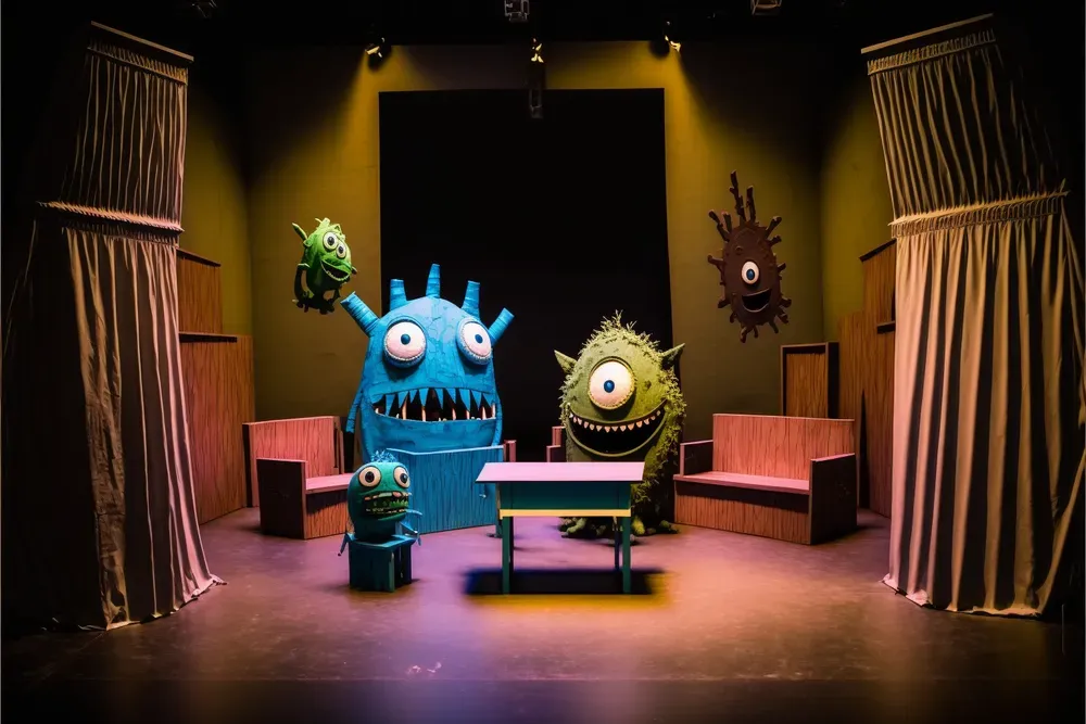 Theater Stage Play Set Designs Midjourney Prompt | PromptBase