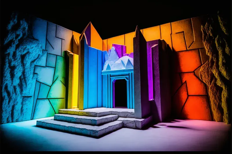 Theater Stage Play Set Designs Midjourney Prompt | PromptBase