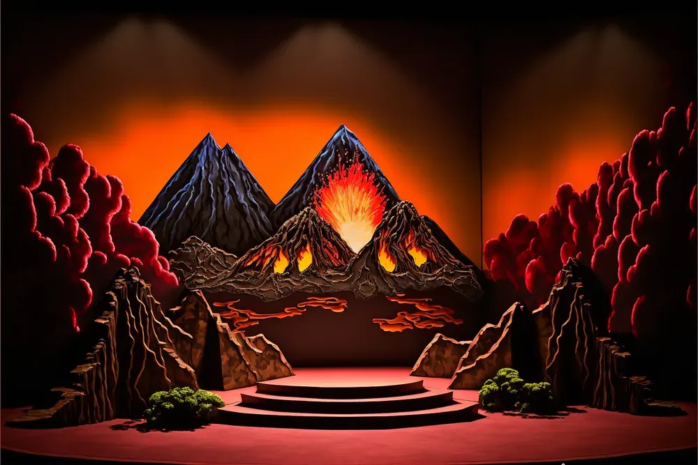 Theater Stage Play Set Designs Midjourney Prompt | PromptBase