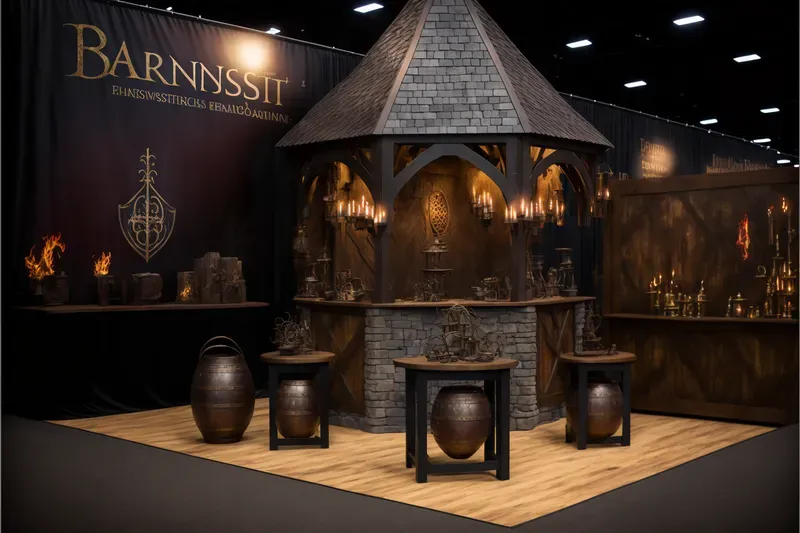 Premium Trade Show Booth Designs Midjourney Prompt | PromptBase