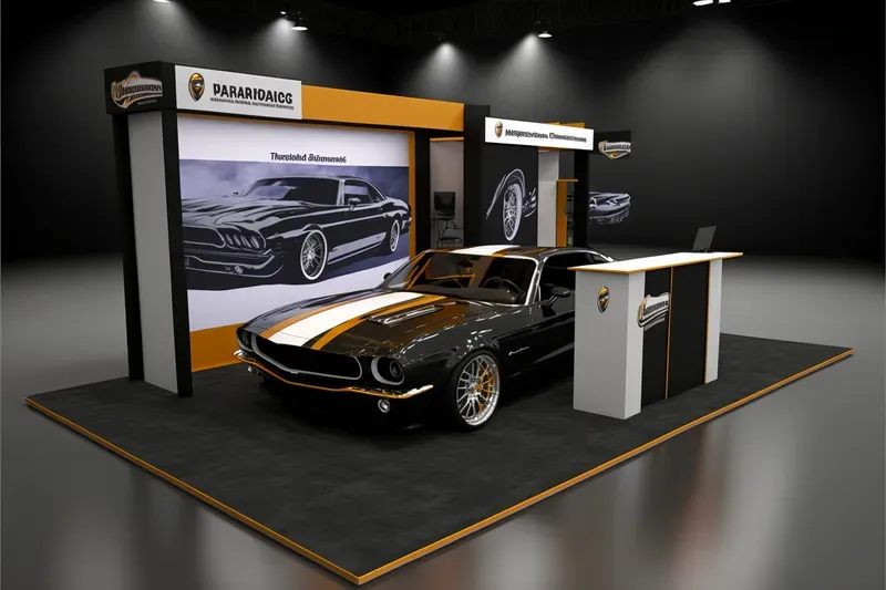 Premium Trade Show Booth Designs Midjourney Prompt | PromptBase