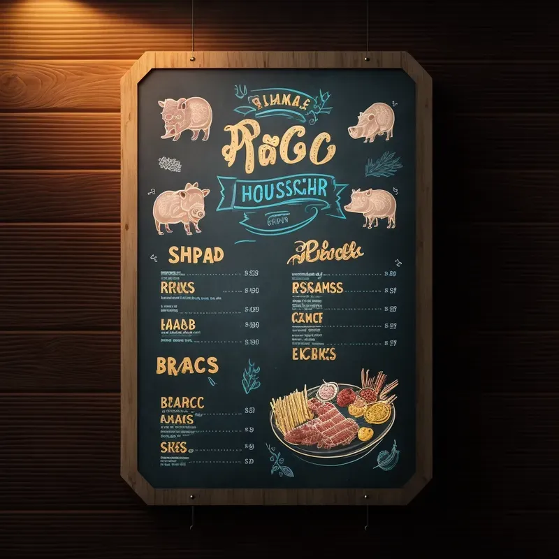 Professional Menu Board Designs Midjourney Prompt | PromptBase