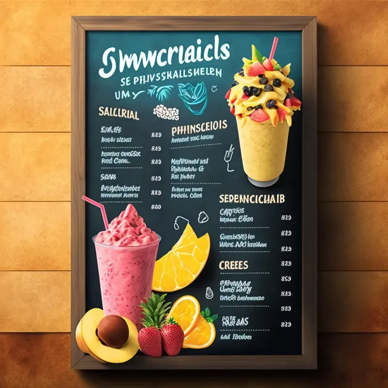 Professional Menu Board Designs Midjourney Prompt | PromptBase