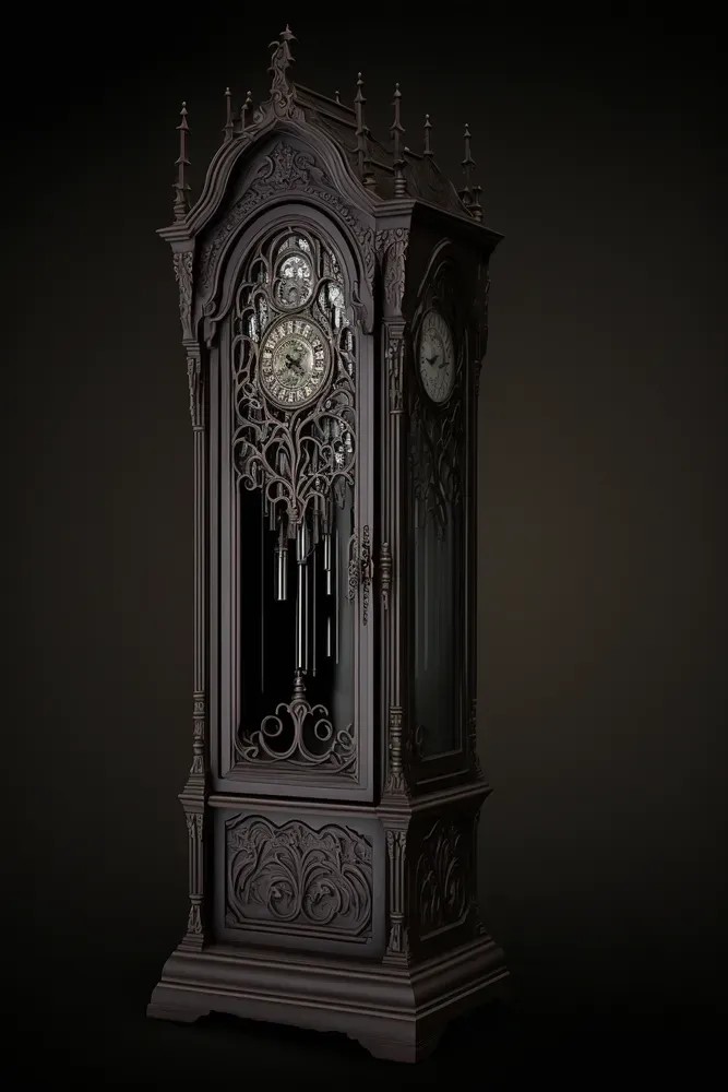 Antique Grandfather Clock Designs Midjourney Prompt | PromptBase