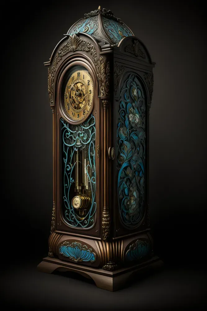 Antique Grandfather Clock Designs Midjourney Prompt | PromptBase