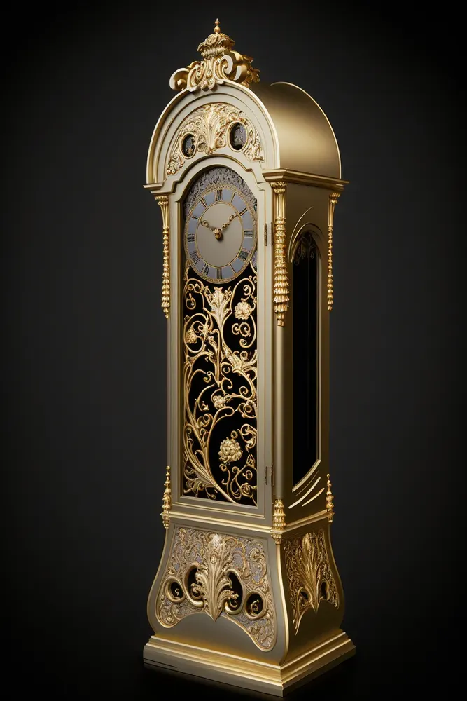 Antique Grandfather Clock Designs Midjourney Prompt | PromptBase