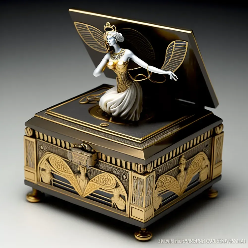 Vintage Dancer Music Box Designs Midjourney Prompt | PromptBase