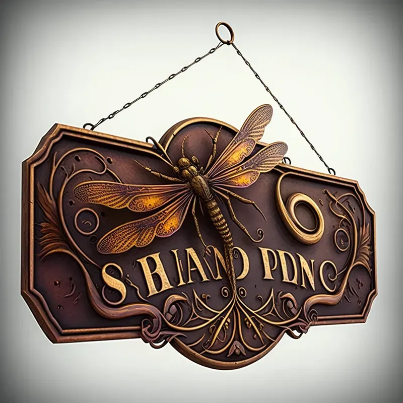 Artistic Hanging Shop Sign Designs Midjourney Prompt | PromptBase