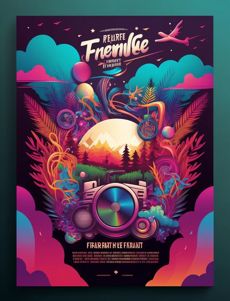 Illustrated Event Flyer Templates Midjourney Prompt | PromptBase