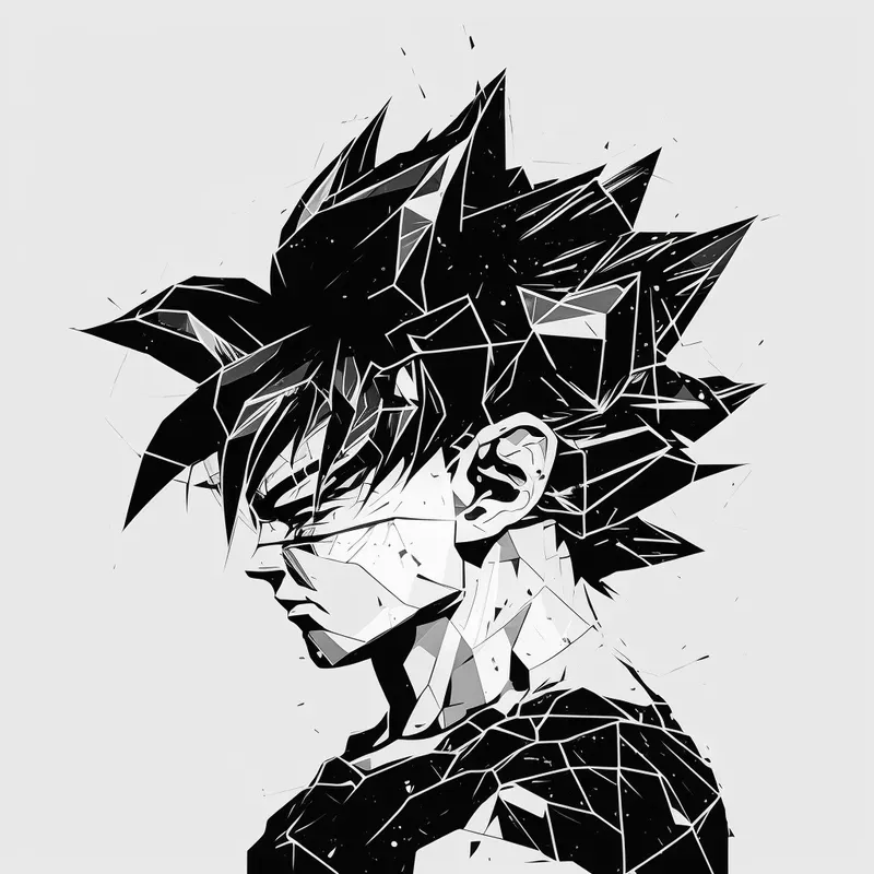 Geometric Ink Art Illustrations Midjourney Prompt | PromptBase