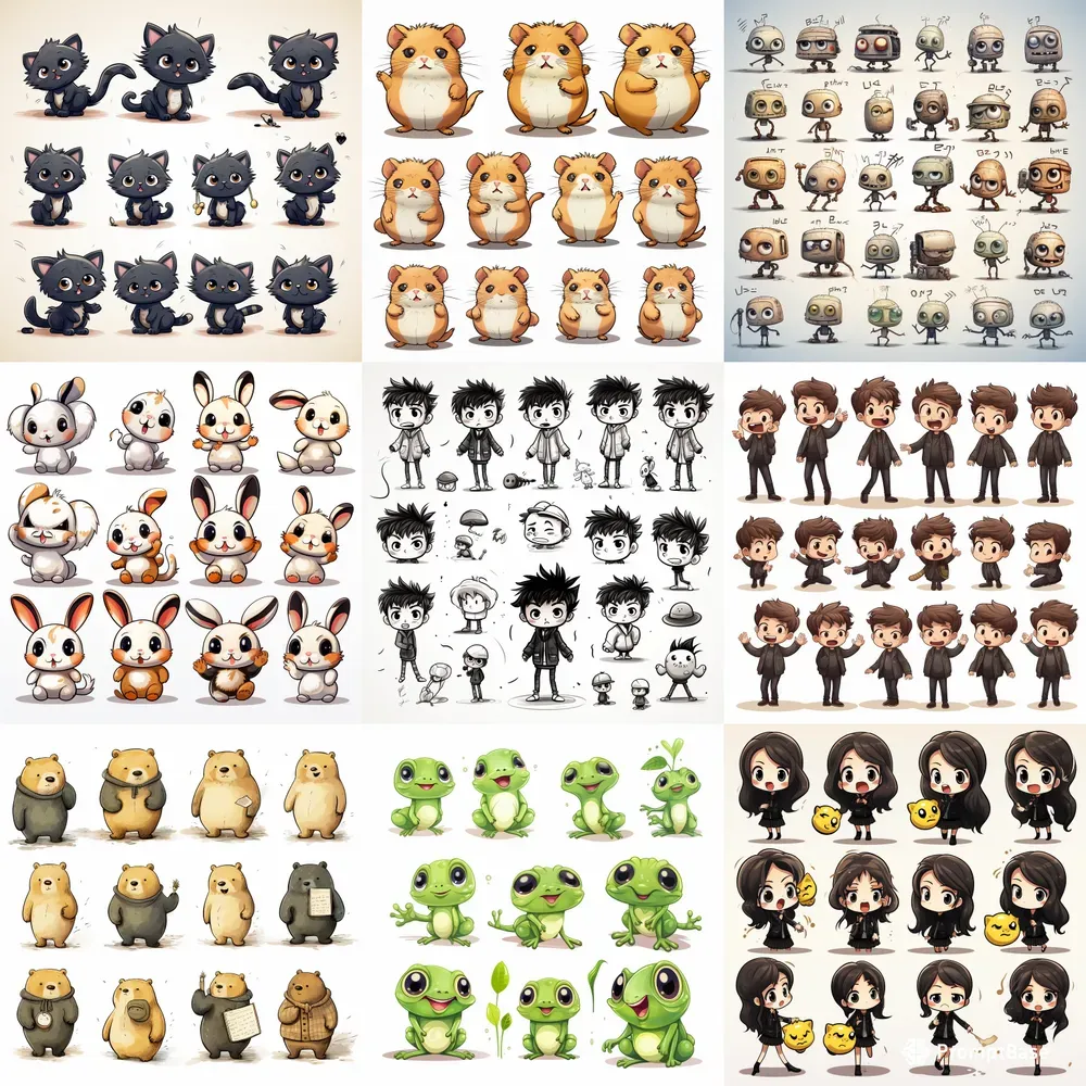 Cute Emoticon Packs Midjourney Prompt | PromptBase