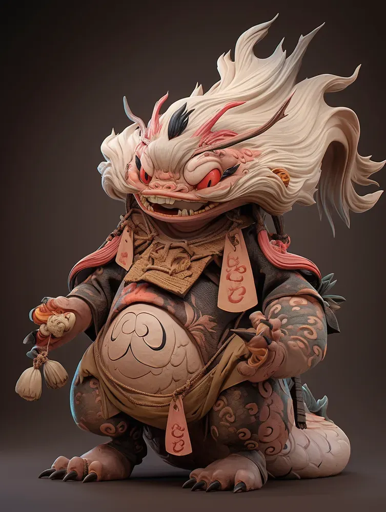 Different Chinese Little Monsters Midjourney Prompt | PromptBase