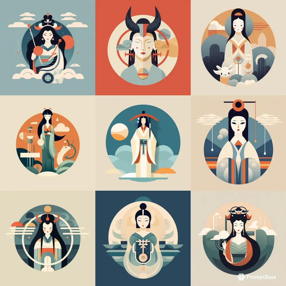 Japanese God Avatars Midjourney Prompt | PromptBase