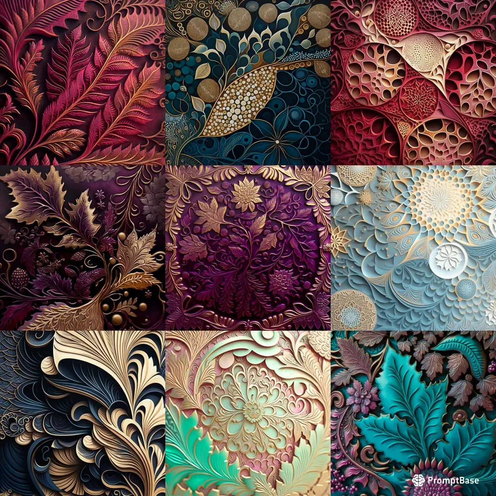 Abstract Relief Patterns Midjourney Prompt | PromptBase