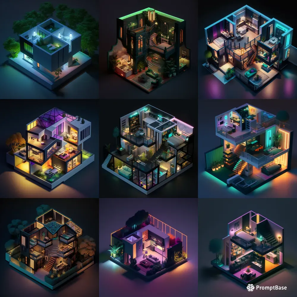 3D Full House Designs Midjourney Prompt | PromptBase