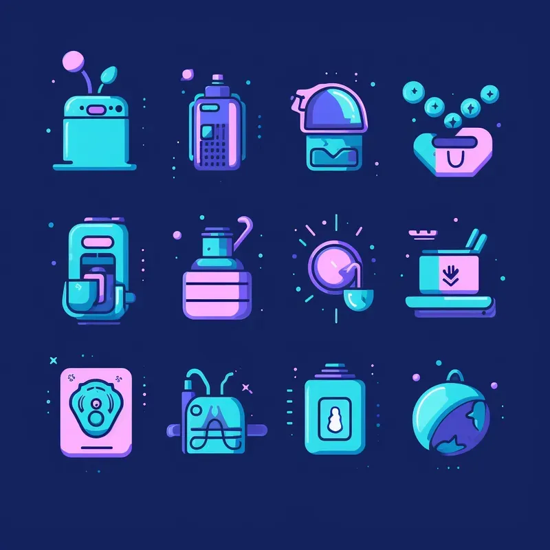 Perfect Cute Website Icons Midjourney Prompt | PromptBase