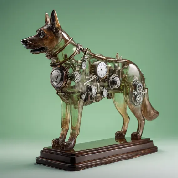 Clockwork Glass Statuettes Stable Diffusion Prompt | PromptBase