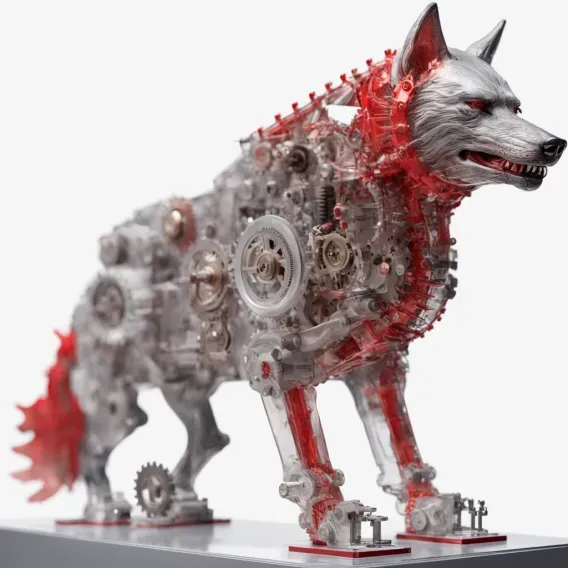 Clockwork Glass Statuettes Stable Diffusion Prompt | PromptBase