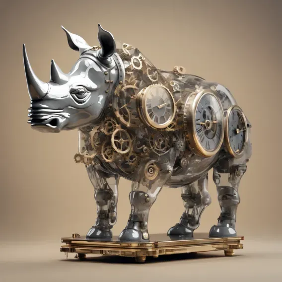 Clockwork Glass Statuettes Stable Diffusion Prompt | PromptBase