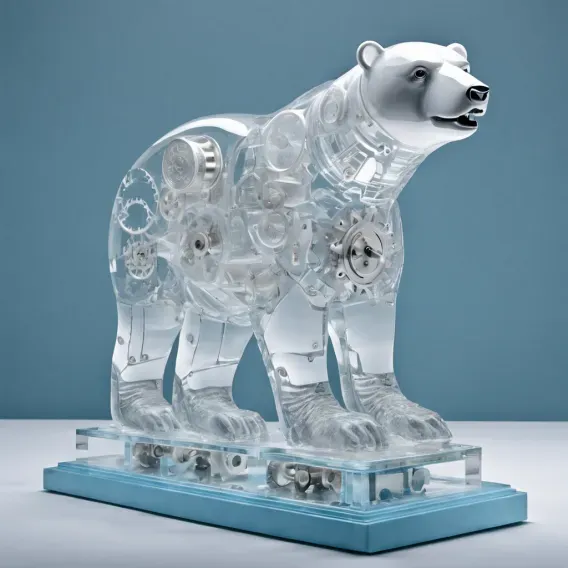 Clockwork Glass Statuettes Stable Diffusion Prompt | PromptBase