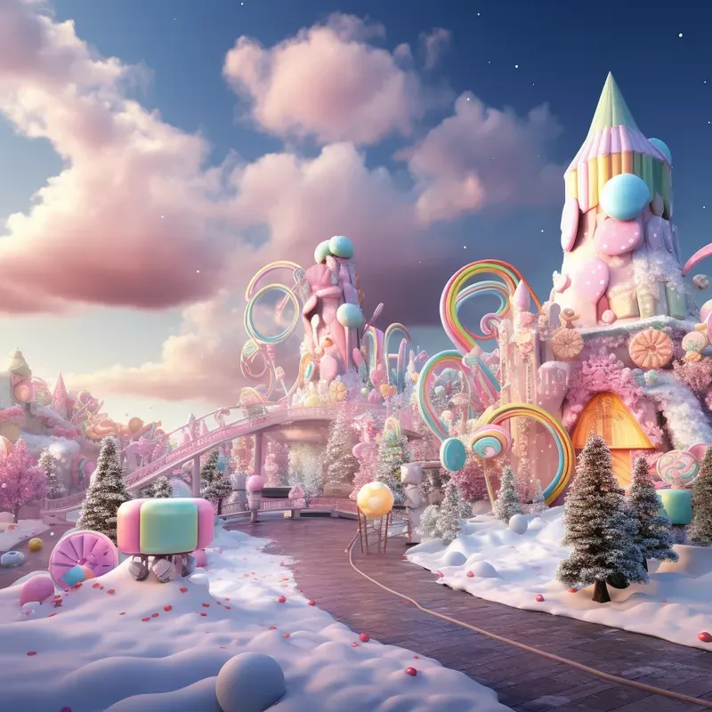 Whimsical Candyland Midjourney Prompt | PromptBase