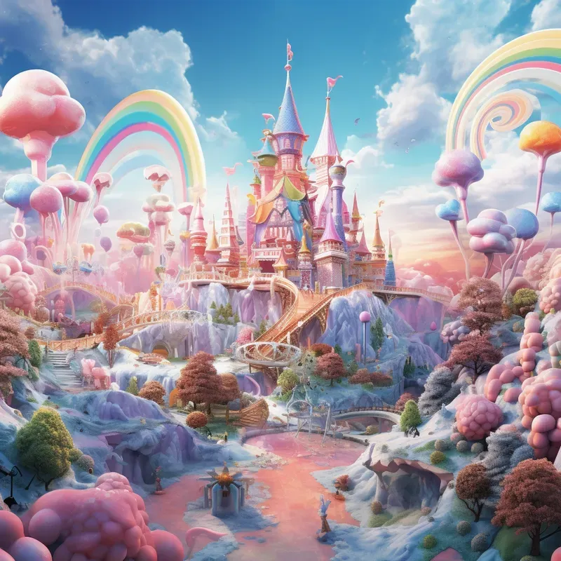 Whimsical Candyland Midjourney Prompt | PromptBase