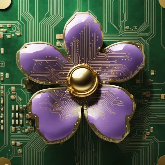 Circuit Board Flowers Stable Diffusion Prompt | PromptBase